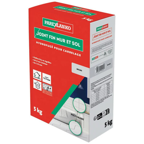 Joint fin mur et sol PAREXLANKO - Brume - 5kg - 03426