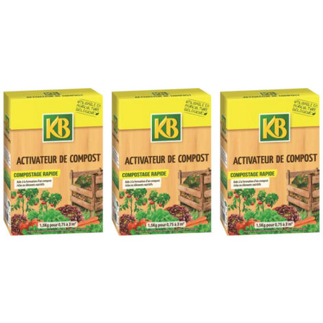 Lot de 3 activateurs de compost KB - 1,5kg