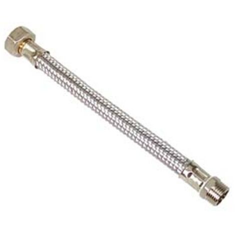 10PZ FLESSIBILE INOX DN8 M3/8 - F1/2 - M3/8 - F1/2 cm.20