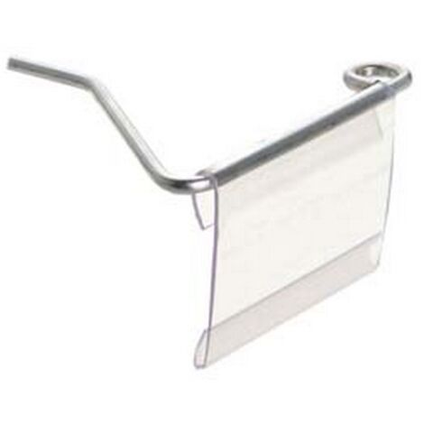 30PZ TARGHETTA IN PVC PORTA CARTELLO - mm.66x50