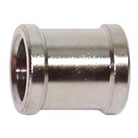 10PZ MANICOTTO FEMMINA FEMMINA OTTONE CROMATO - FF 1/2"