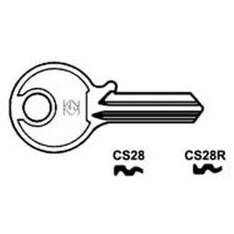 10PZ CHIAVI PER CILINDRI CISA 4 SPINE PICCOLE - CS28R SX