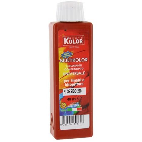 12PZ COLORANTE UNIVERSALE ml. 40 col. Arancio ossido 100RL