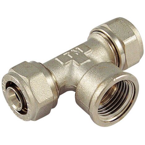 5PZ RACCORDO PER TUBO MULTISTRATO A T FEMMINA MIS. 16X1/2X16