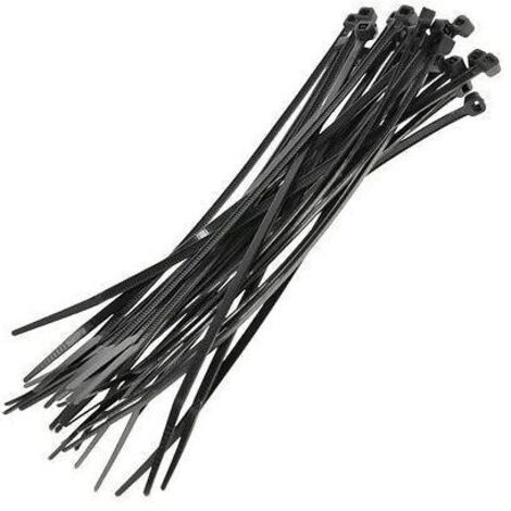 FASCETTA DI CABLAGGIO 100 PZ. col. Nero mm. 350x4,5