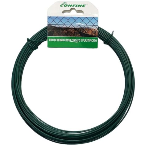 Filo Di Ferro Cotto Zincato E Plastificato Ø Filo Mm.1,00 Mt. 30