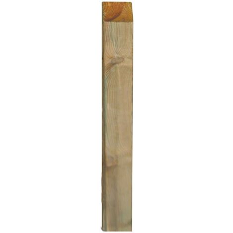 1PZ PALI RETTANGOLARI IN LEGNO PER RECINTO/STACCIONATA/STECCATO CM 9X9 ...