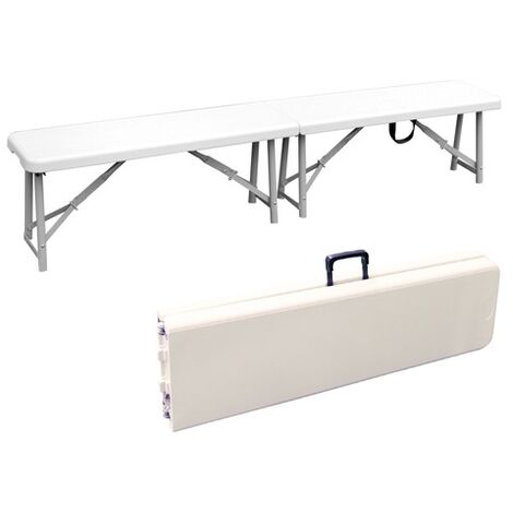 PANCA CAMPING PIEGHEVOLE 183X28X H ALTEZZA 42CM IN ACCIAIO