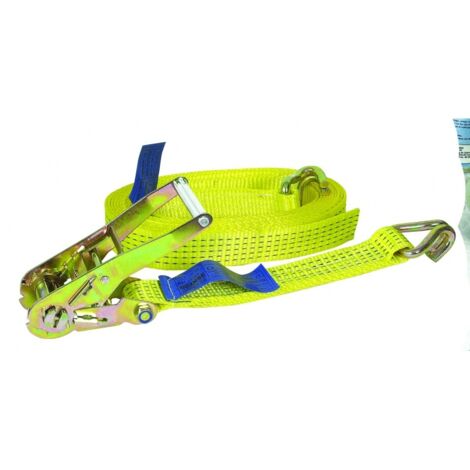 SANGLE D'ARRIMAGE 50MM 8 M 5T CLIQUET+DOIGTS SOUDÉS S18388