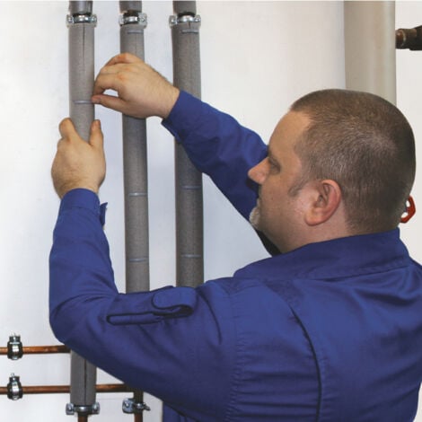 Climapor Rohrisolierungen PE 15/13, 1/4 Zoll, 1 m - 81 Stück