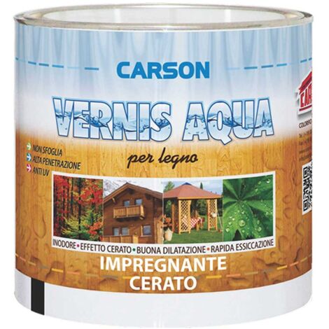 Impregnante cerato Carson Vernis Aqua Trasparente 550 Incolore - 750 ML
