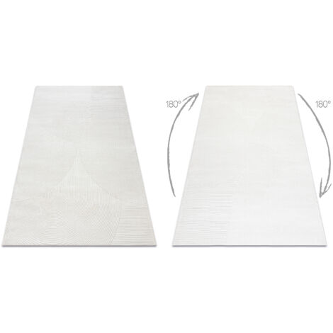 Tapis BALANCE 0194 crème - Géométrique, structurel, glamour beige ...