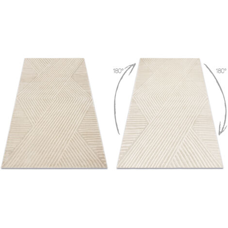 Tapis BALANCE 1503 taupe - Géométrique, structurel, glamour beige ...