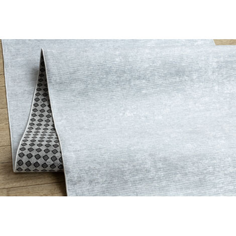 Tapis de cuisine long et couloir lavable Lotus Smooth gris 80 cm ...