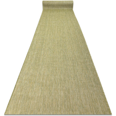 Tapis de couloir tissé à plat SIZAL SION vert résistant 100x190 ...