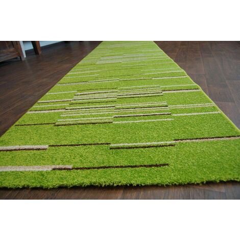 Tapis de couloir HEAT-SET FRYZ NELI vert - lime 70 cm green 70x440 cm