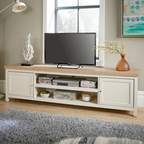 White oak entertainment unit store
