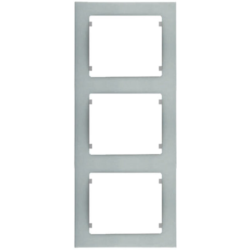 IRIS PLUS Cadre 3 éléments verticaux aluminium mercure BJC 18113-MA