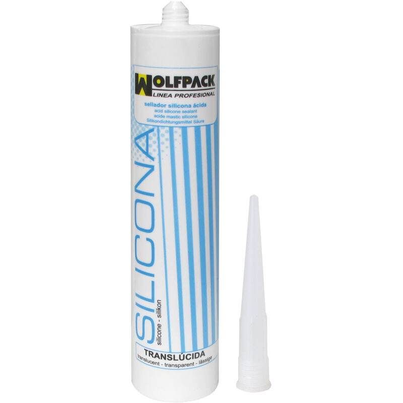 Mastic silicone acide transparent 280 ml. Scellant pour verrerie ...