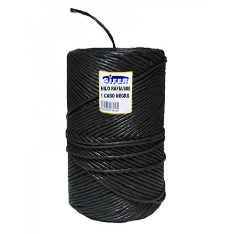 Corde en fil de raphia 600 avec corde noire 750g RA04