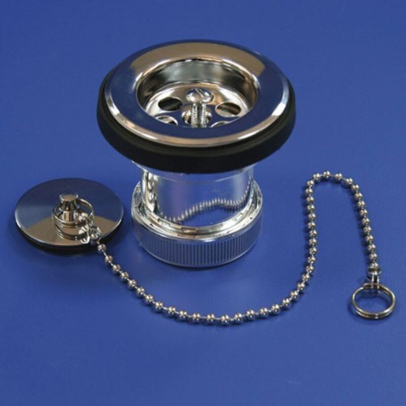 Valve de lavabo/bidet métallique T-61ME 1 1/4