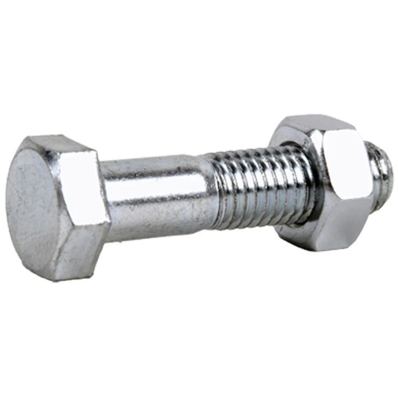 Vis hexagonale 931/934 zinc 10x20 avec écrou 8,8