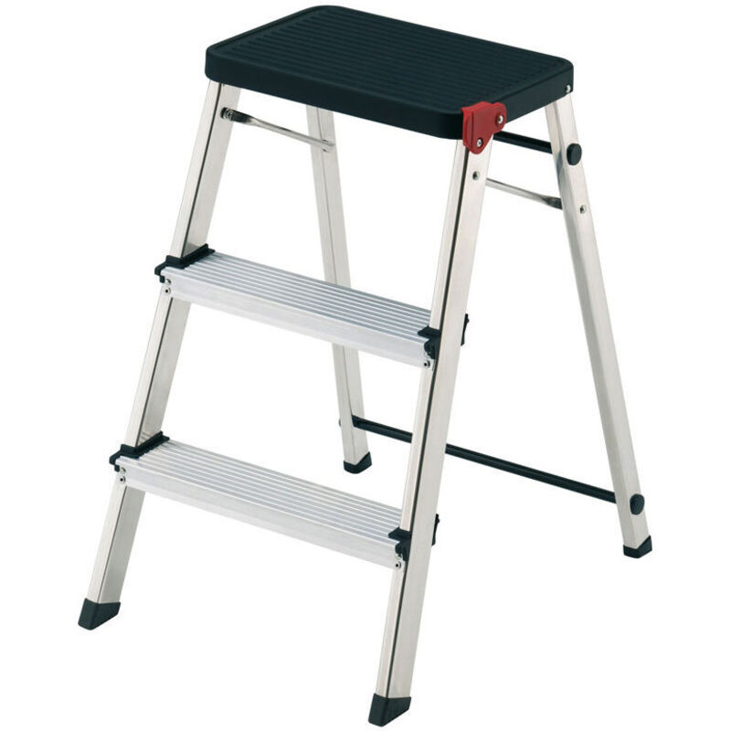 Tabouret 3 marches Rolser en aluminium noir MT3001