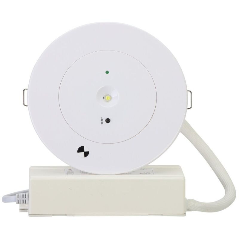 Spot LED de secours Maude avec autotest 3W 6000K