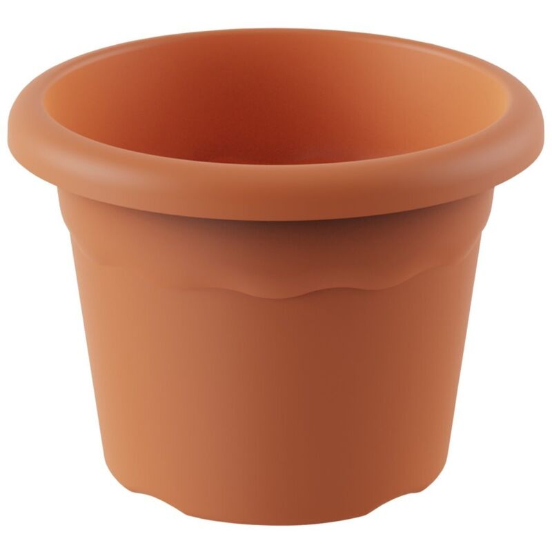Pot rond modèle "Terra" Ø12cm (capacité 500ml) couleur marron