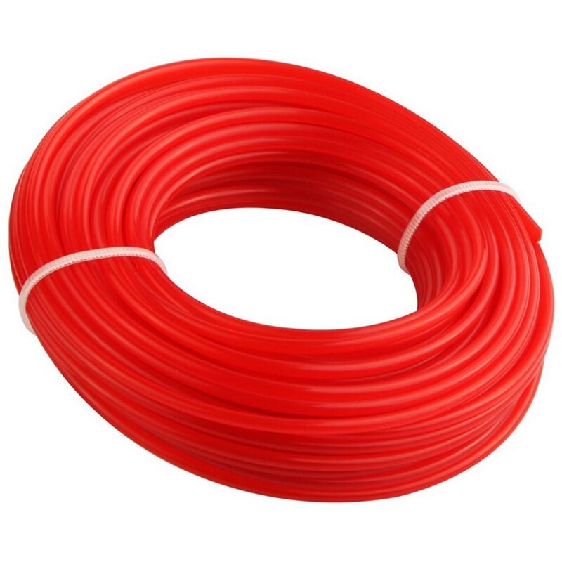 Fil de coupe carré 2,7 mm x 15 m NYLON 6 rouge haute durabilité et ...