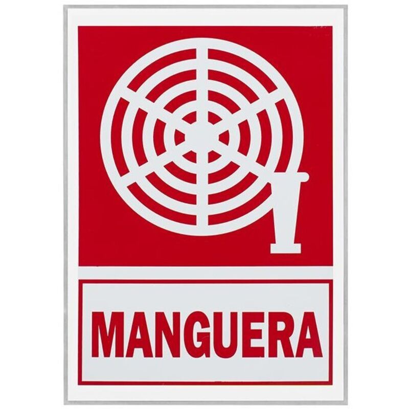 Panneau adhésif ROUGE ET BLANC pour tuyau, en plastique 21x29 cm ...