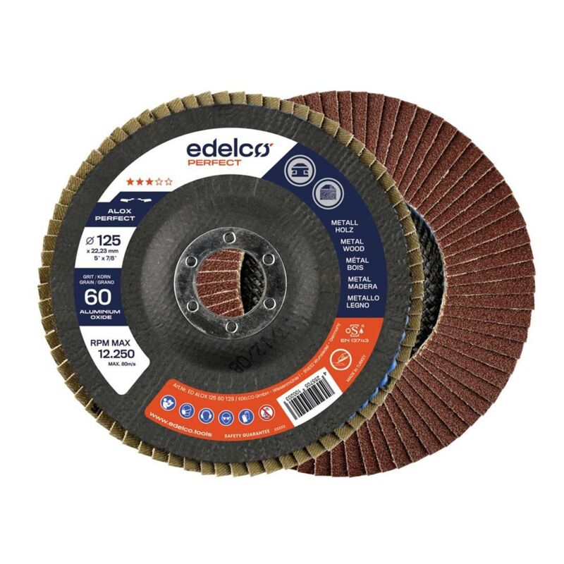 Disque mille-feuille ALOX EDALCO en oxyde d'aluminium, base bombée 115/ ...