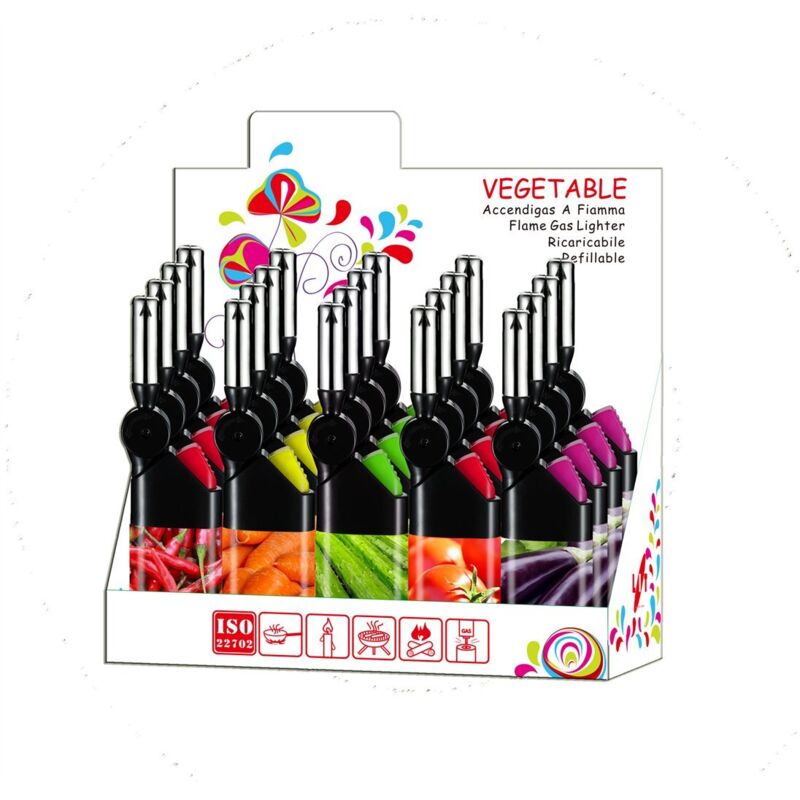 Briquet LIT à Flamme Végétale Exposant 20 PCS
