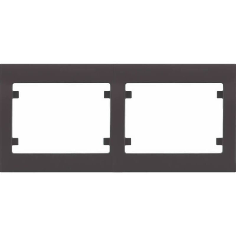 Cadre horizontal à 2 éléments CHOCOLAT BJC IRIS 18002-CH