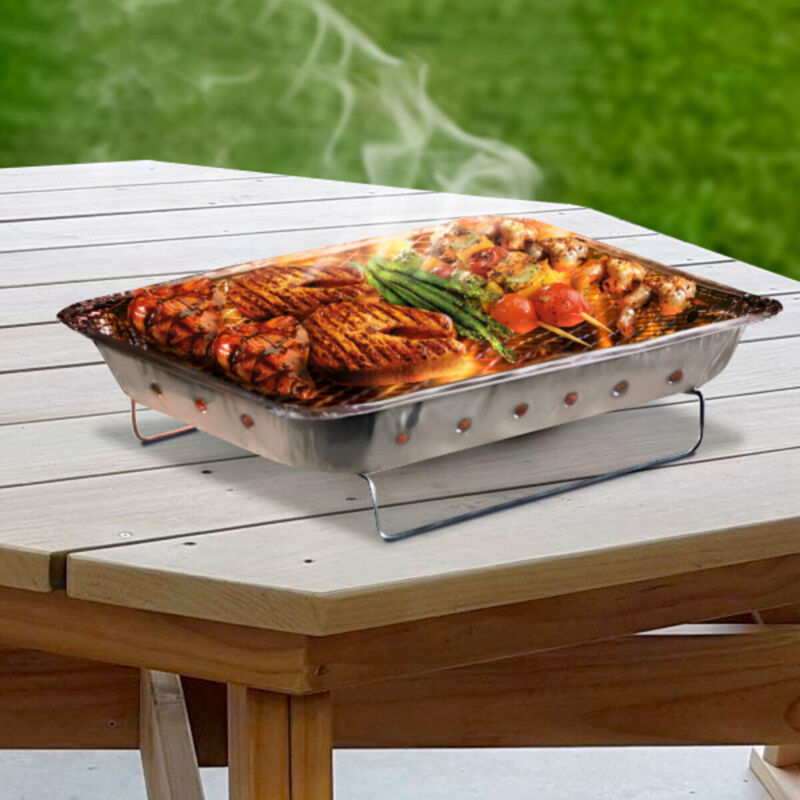 Dimensions du barbecue jetable: 31x24x4cm