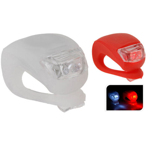 Lot de 2 lampes torches vélo signalisation avant et arrière 1x4lr1130 ...