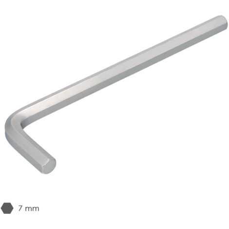 Clé Allen longue professionnelle en acier au chrome vanadium 7,0 mm.