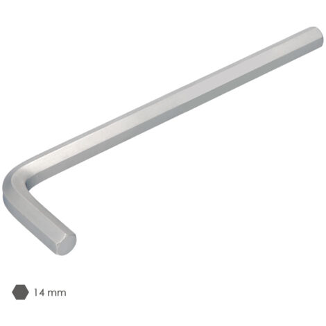Clé Allen longue professionnelle en acier au chrome vanadium 14,0 mm.
