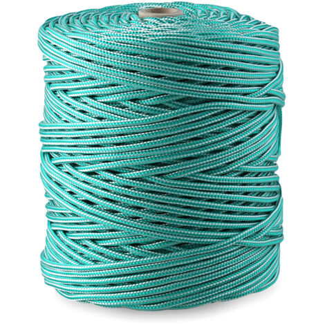 Cordon polypropylène vert 4,5mm 200m