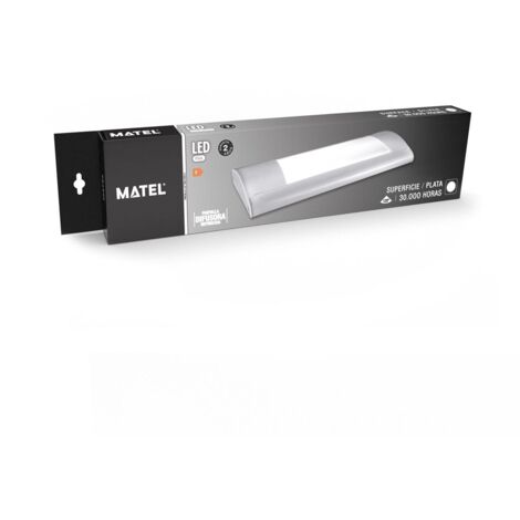 Écran LED en aluminium argenté matel 18w froid