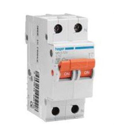 HAGER MN506V Disjoncteur MN 1P+N 6A courbe C