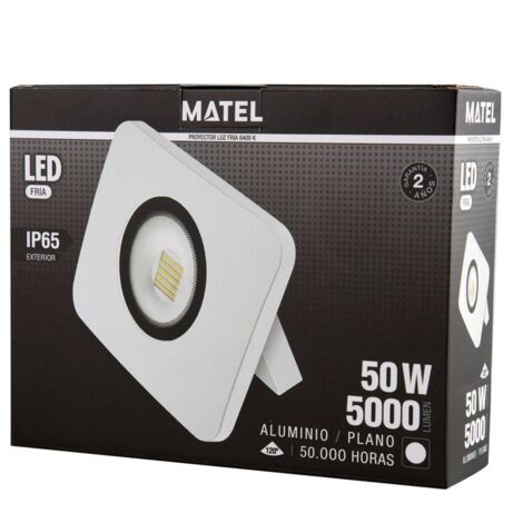 MATEL Projecteur LED blanc IP65 50W froid