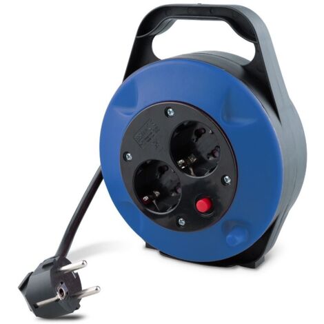 Rallonge enroulable ONLEX 4,5 mètres 3x1,5mm 2 prises