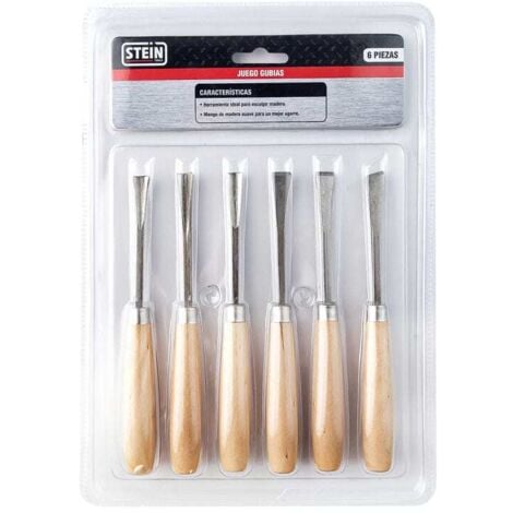 STEIN jeu de gouges 170 mm 6 pièces