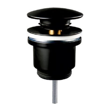Valve clic-clac en laiton avec finition noire mate Taponar019-N