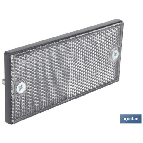 Réflecteur rectangulaire homologué avec vis pour fixation sur véhicules ...