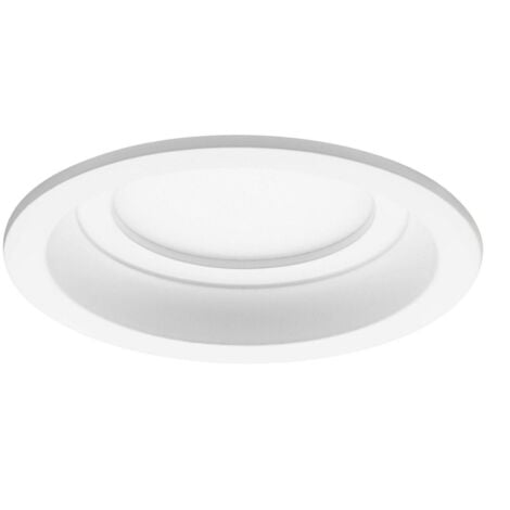 Downlight LED encastrable rond PRO Professional LED (8W 3000K 478lm) IP44 Ø10x2,4cm coloris blanc