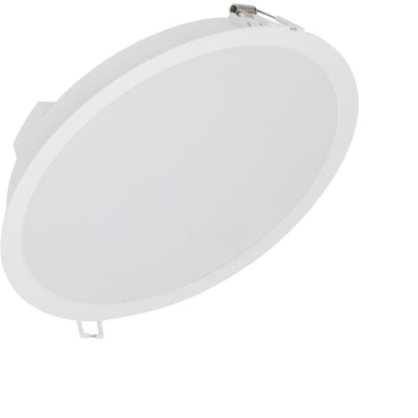 Downlight LED rond encastrable (24W 4000K 2400lm) IP44/IK03 Ø21,5x4,2cm coloris blanc