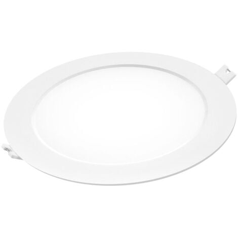 Downlight LED rond encastrable (12W 6500K 1320lm) IP20 Ø17,1cm coloris blanc