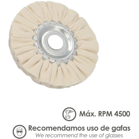 Disque de polissage en tissu pour meuleuse/meuleuse Ø 150 mm.